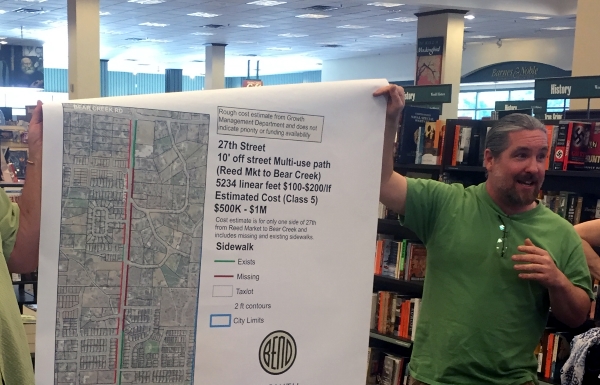 Grassroots idea for an off-street path on 27th - Bend Bikes