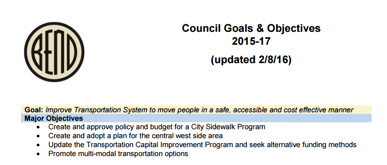 Take action: tell City Council you want active transportation goals ...