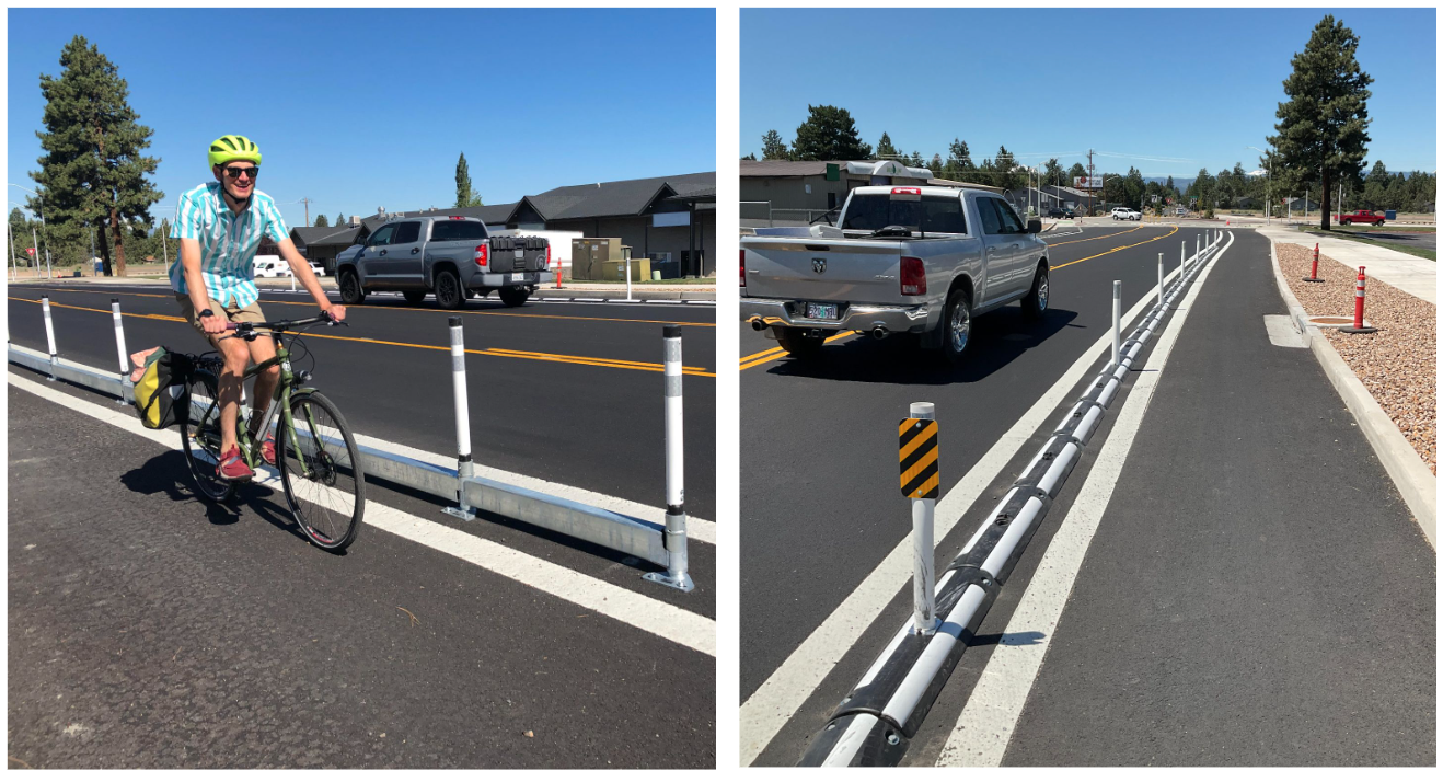 Wilson Protected Bike Lanes: DezignLine’s BikeRail versus DuraCurb ...